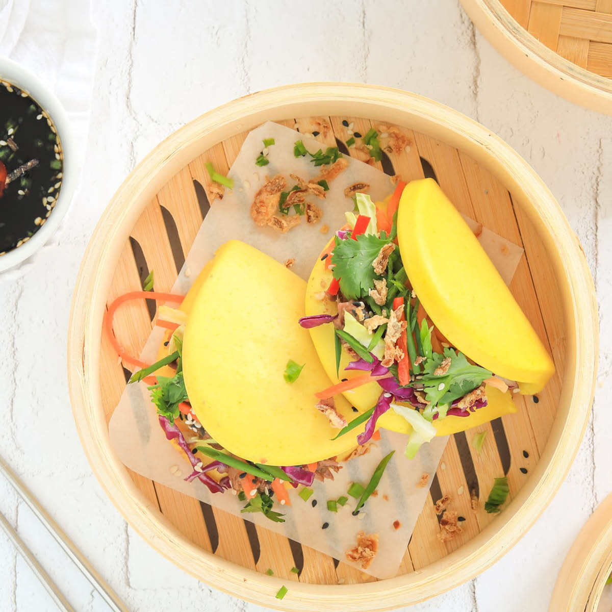 Turmeric Yellow Bao Buns 60g - Carton (40 Pieces) – Baolicious